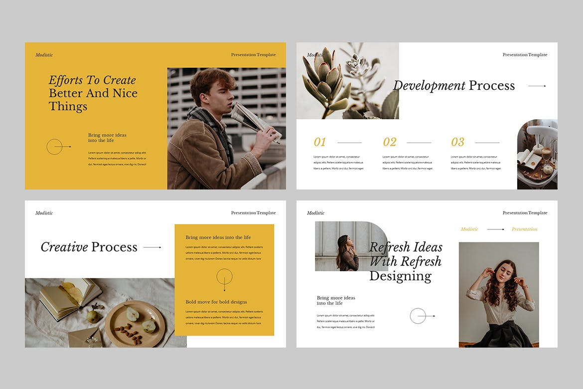 Modistic - Creative Proposal Powerpoint Template by Deck Genius on Dribbble