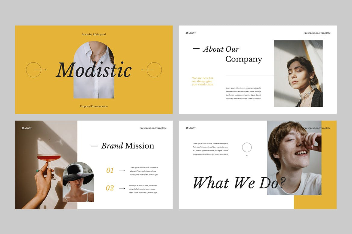 Modistic - Creative Proposal Powerpoint Template by Deck Genius on Dribbble