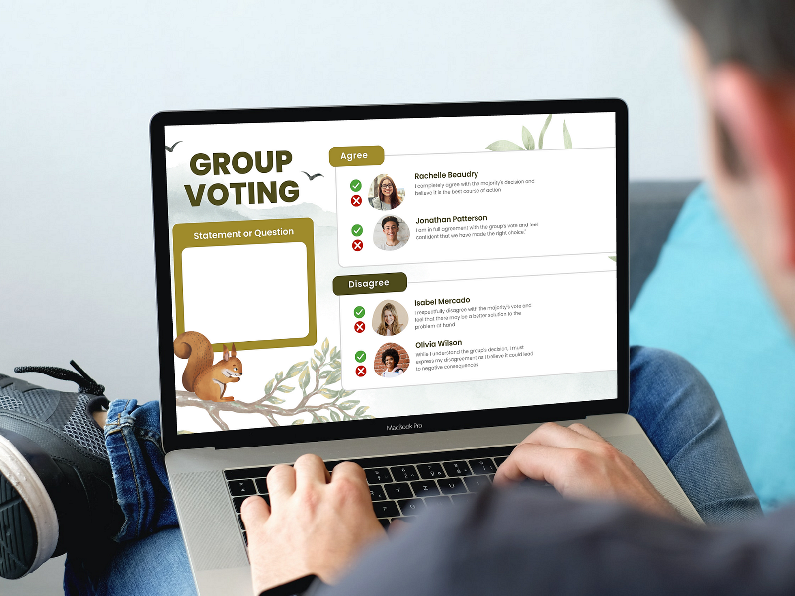Olive Green Cute Watercolor Group Voting by Puput Indah Permata Sari on ...