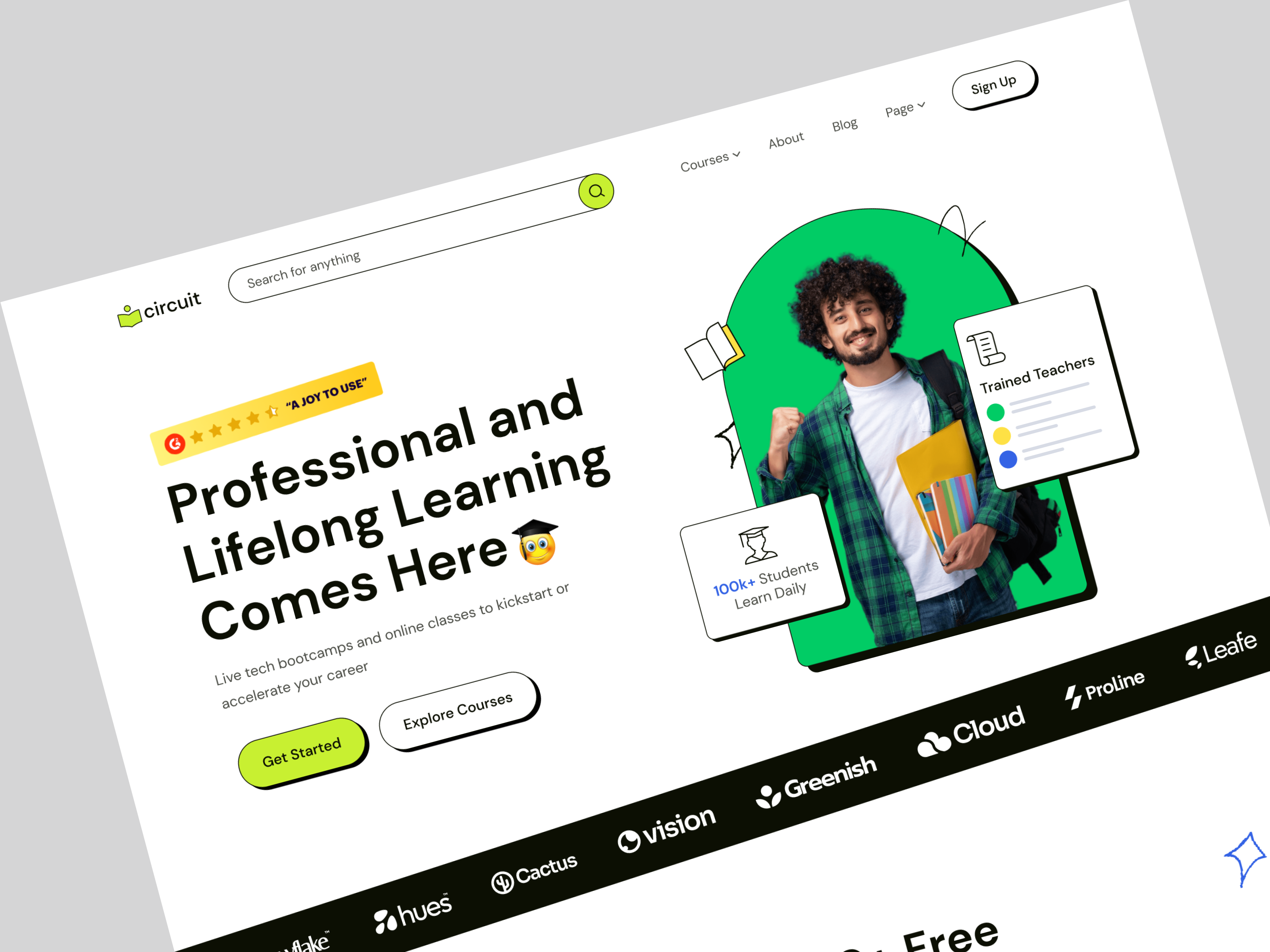 Online Course Website Design by Sajib Rahman on Dribbble
