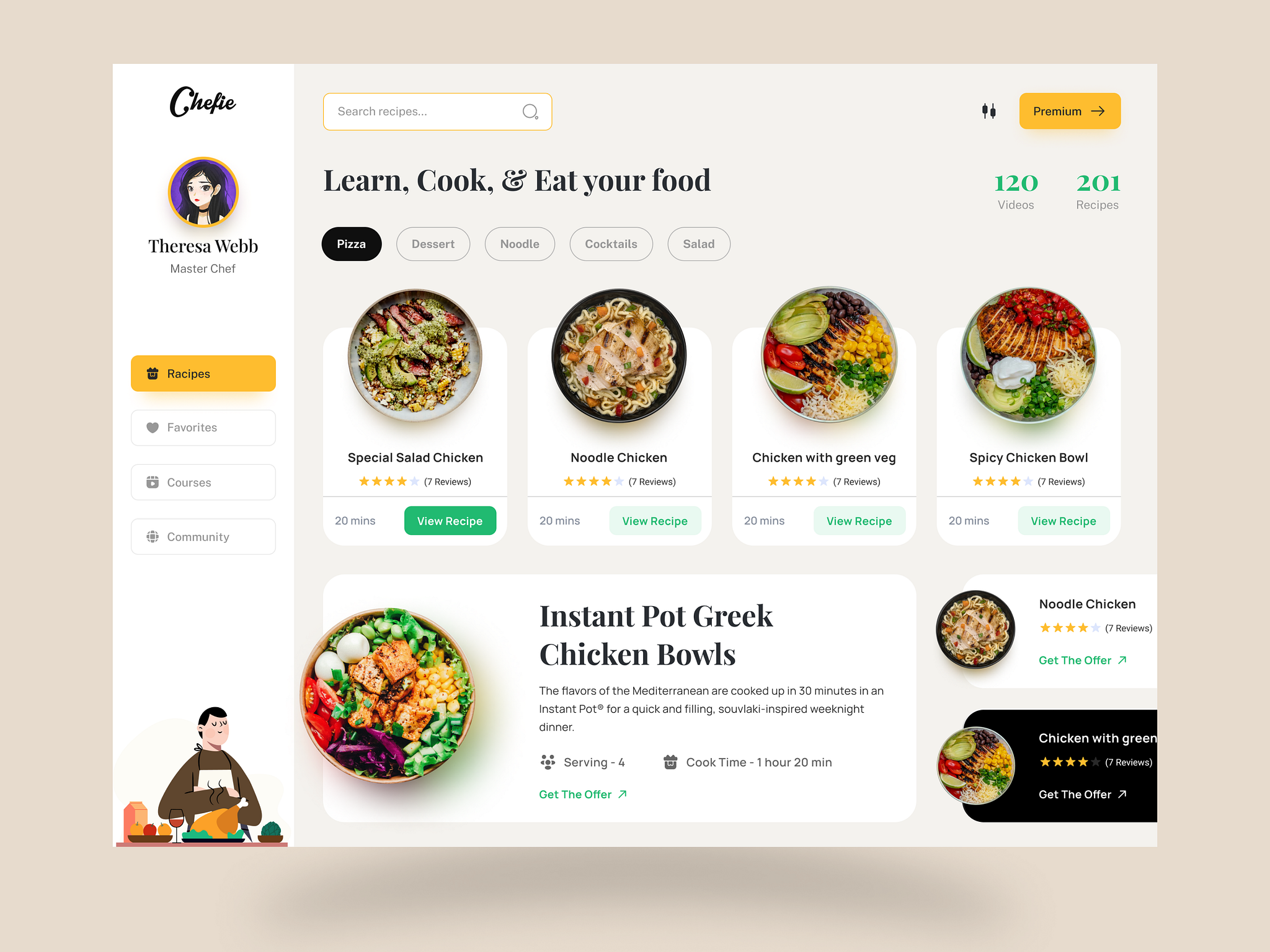 Chef Website Design by Jabel on Dribbble