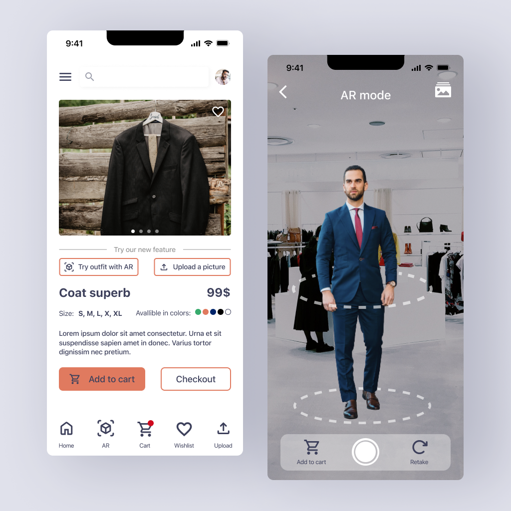 AR Virtual Try-On App by Marek Erben on Dribbble