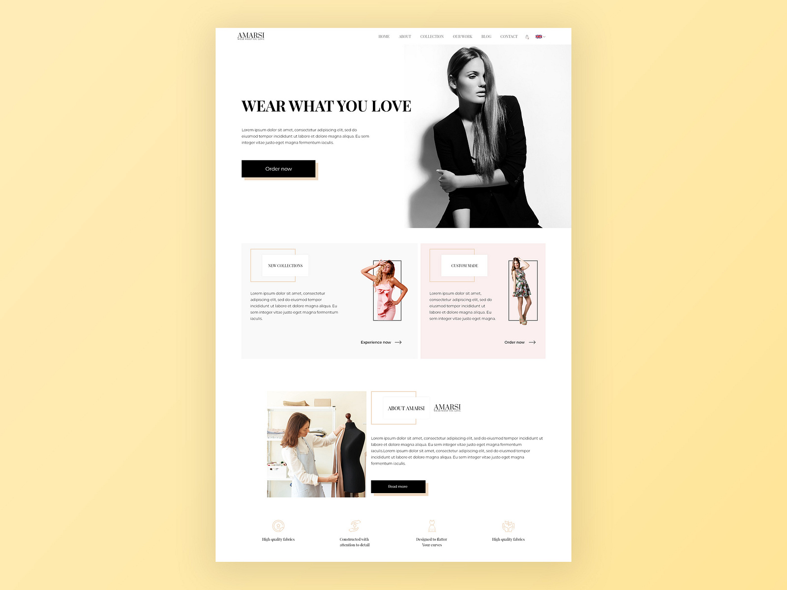 Fashion UI Home page exploration by Simon Sebjanic on Dribbble