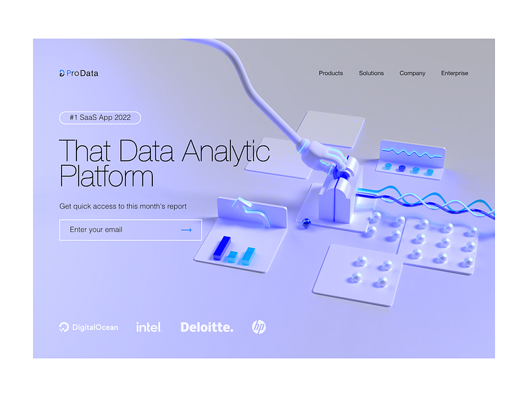 Data Analytics landing page by Augustus on Dribbble