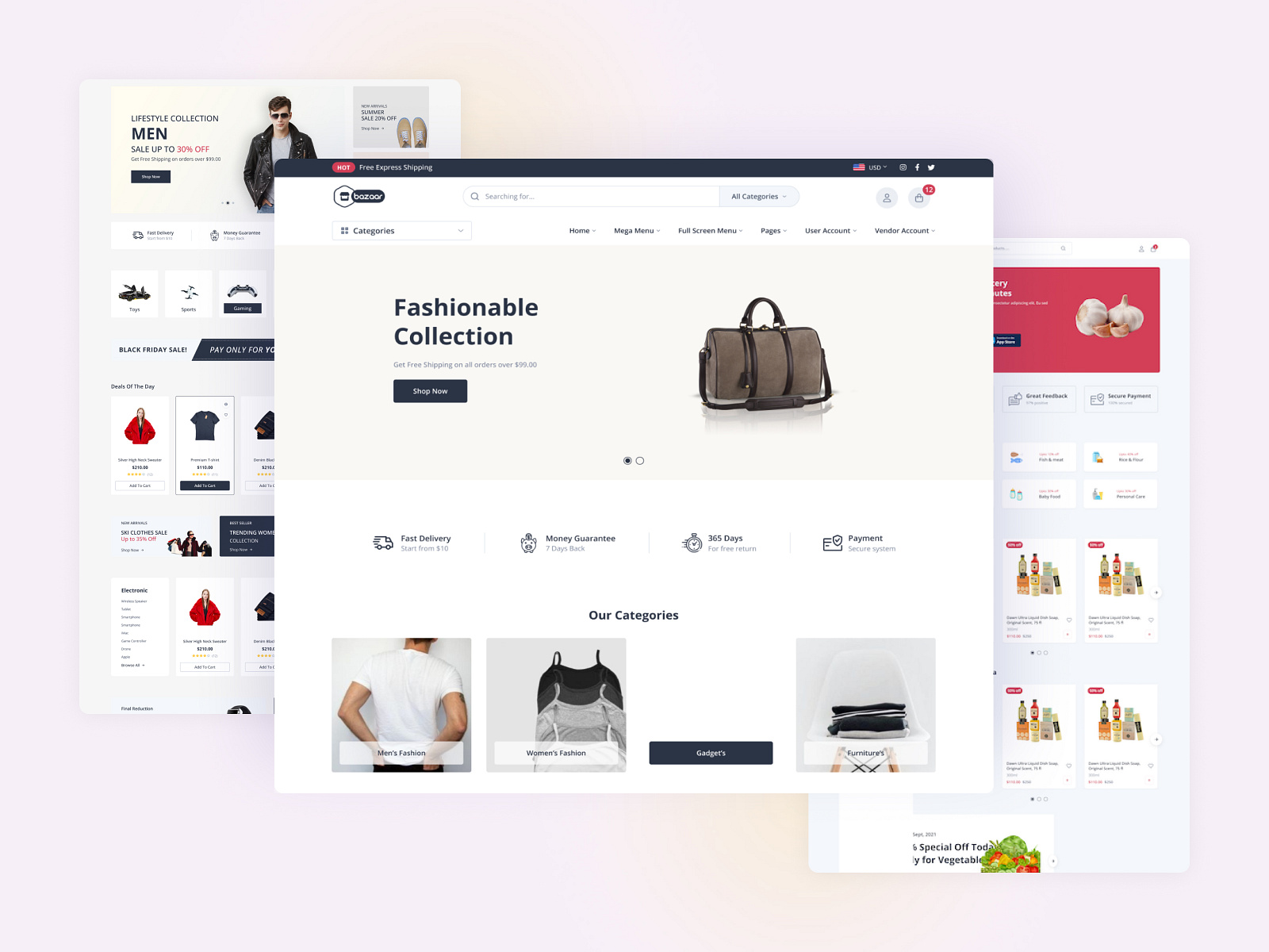 Bazaar Ecommerce UI Kit by UI Lib on Dribbble
