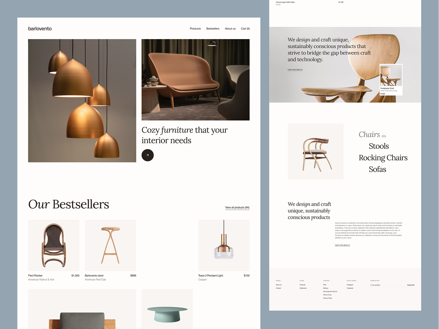 Home page - Furniture concept store by Dominik Tyka on Dribbble