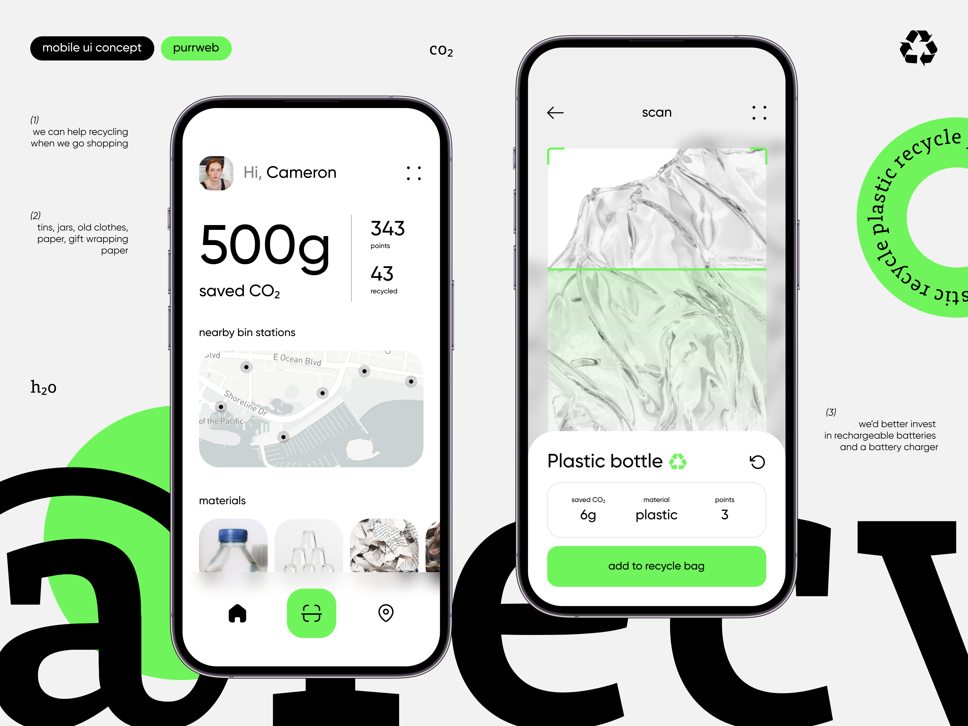 Recycling Mobile IOS App by Purrweb UI/UX Agency on Dribbble