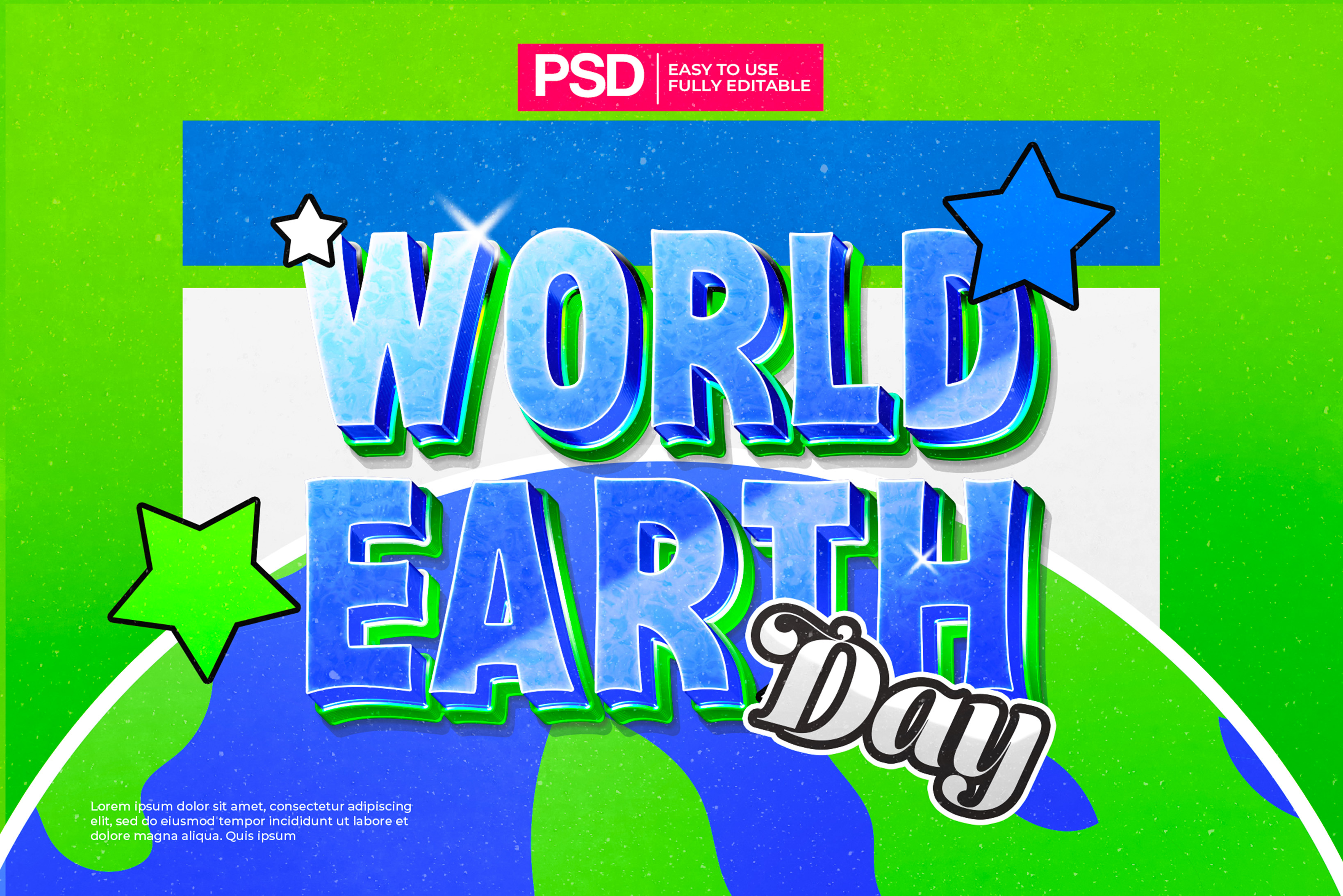 Earth Day Photoshop Text Effect Pack by Matsero on Dribbble