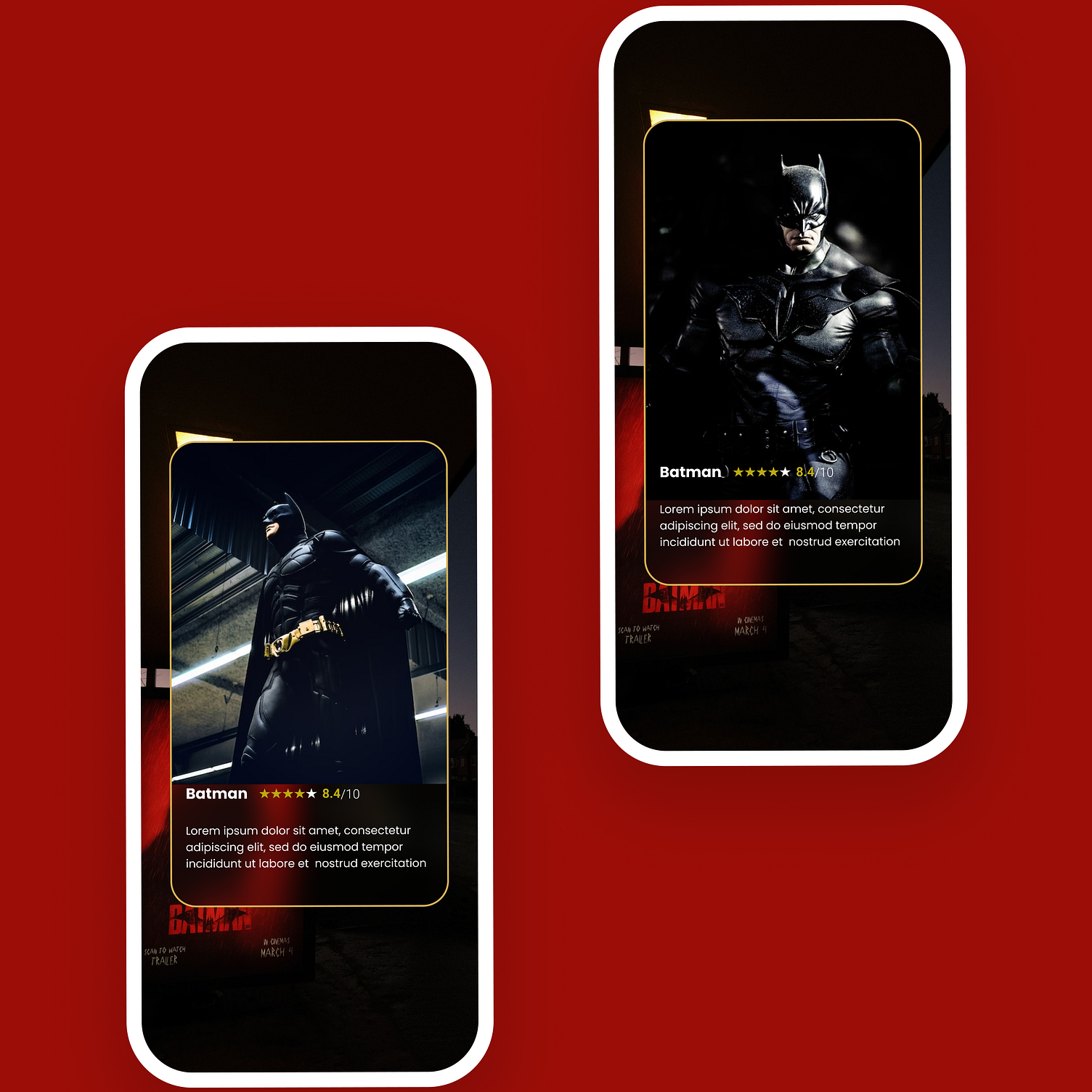 Movie card design. by Uduakobong Emmanuel on Dribbble