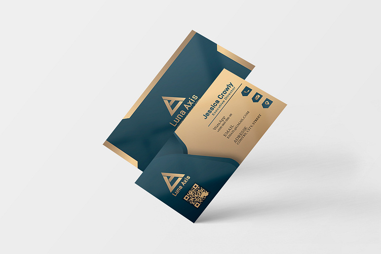 Luna Axis Business card. by Said MRINI on Dribbble