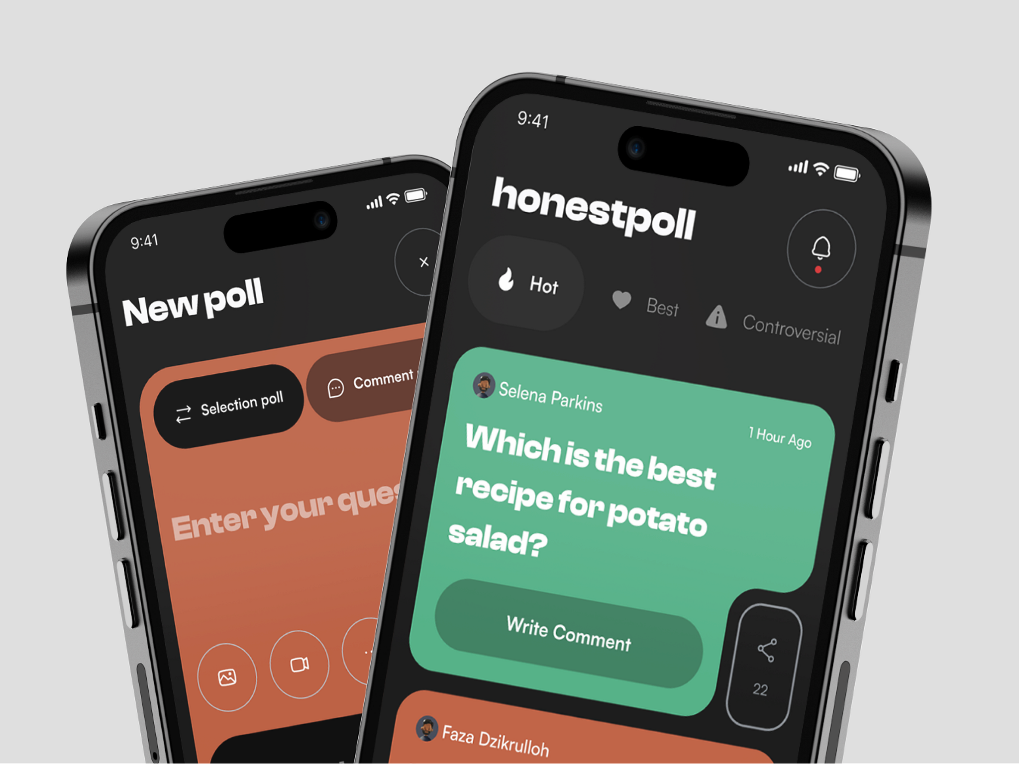 Honestpoll - Polling Mobile App Mockup by Zhofran Ardyan for Hatypo ...