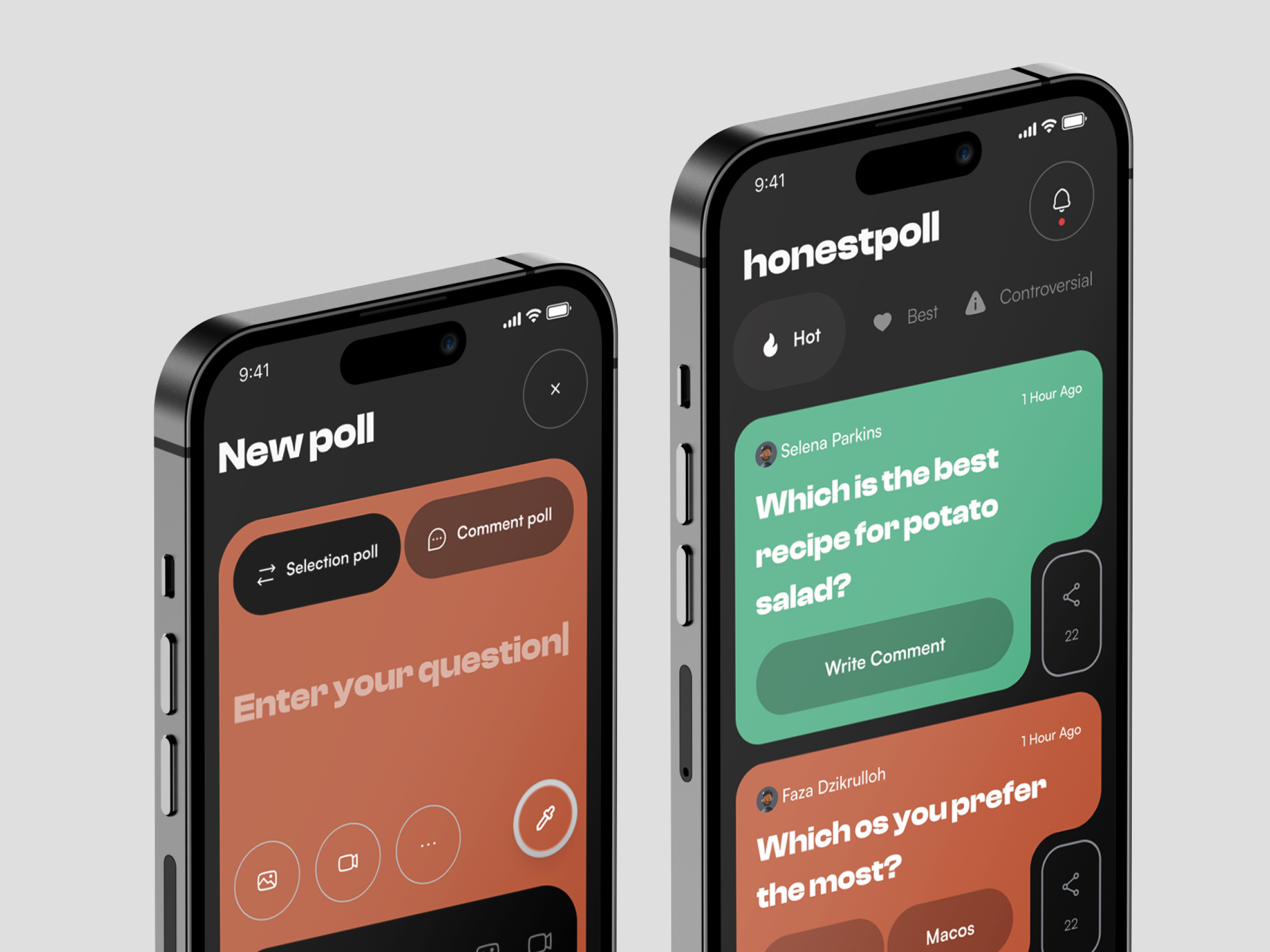 Honestpoll - Polling Mobile App Mockup by Zhofran Ardyan for Hatypo ...