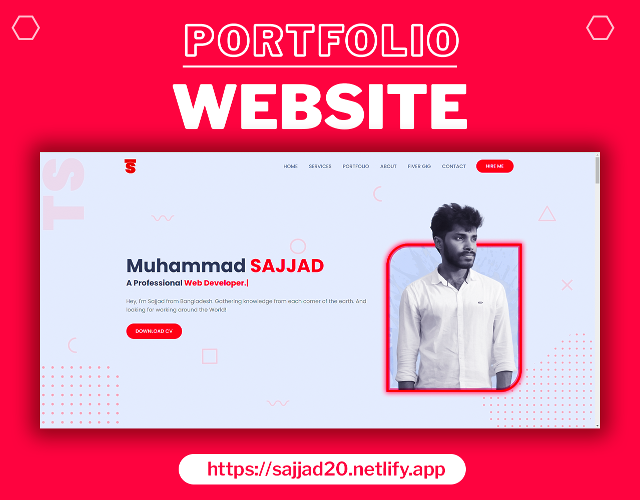 Personal Portfolio Website by Muhammad Sajjad on Dribbble