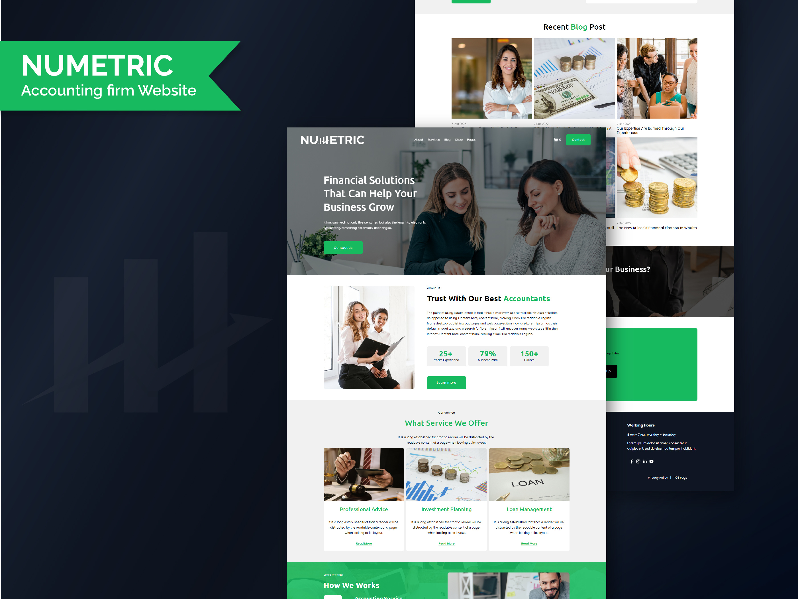 Numetric | Accounting Firm Website by Lucrative Studio on Dribbble