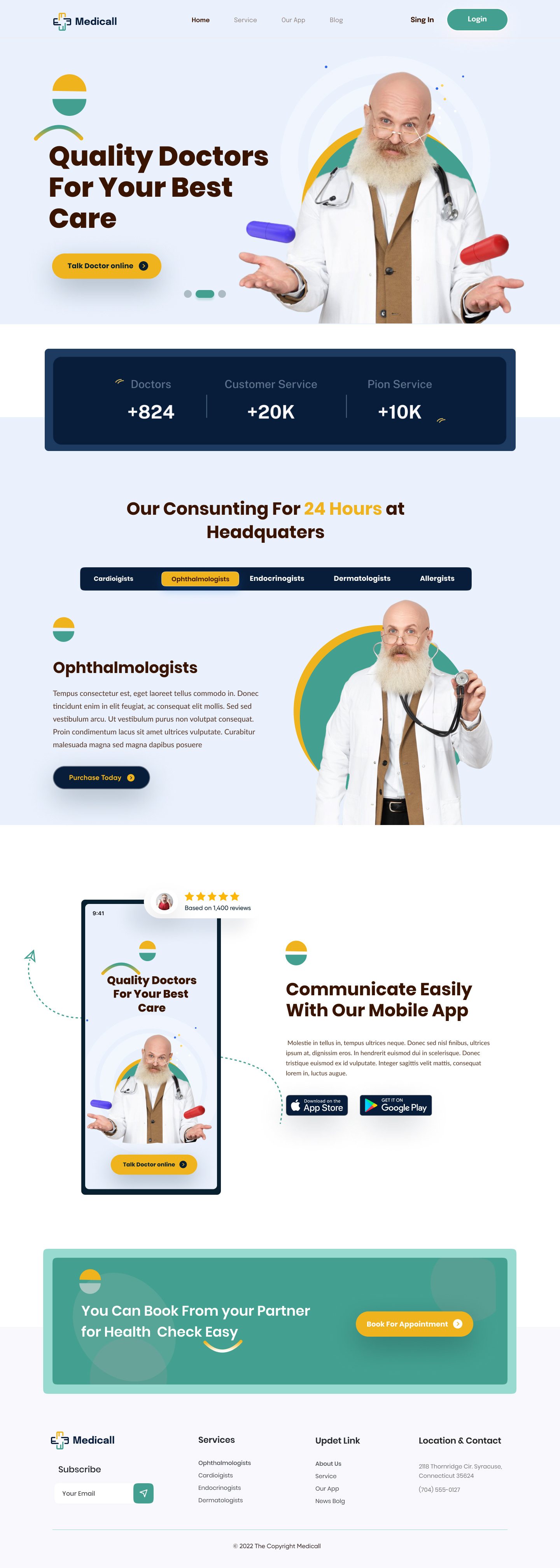 Online Doctors Booking Website by Abu Bokkor Siddik 🔥 on Dribbble