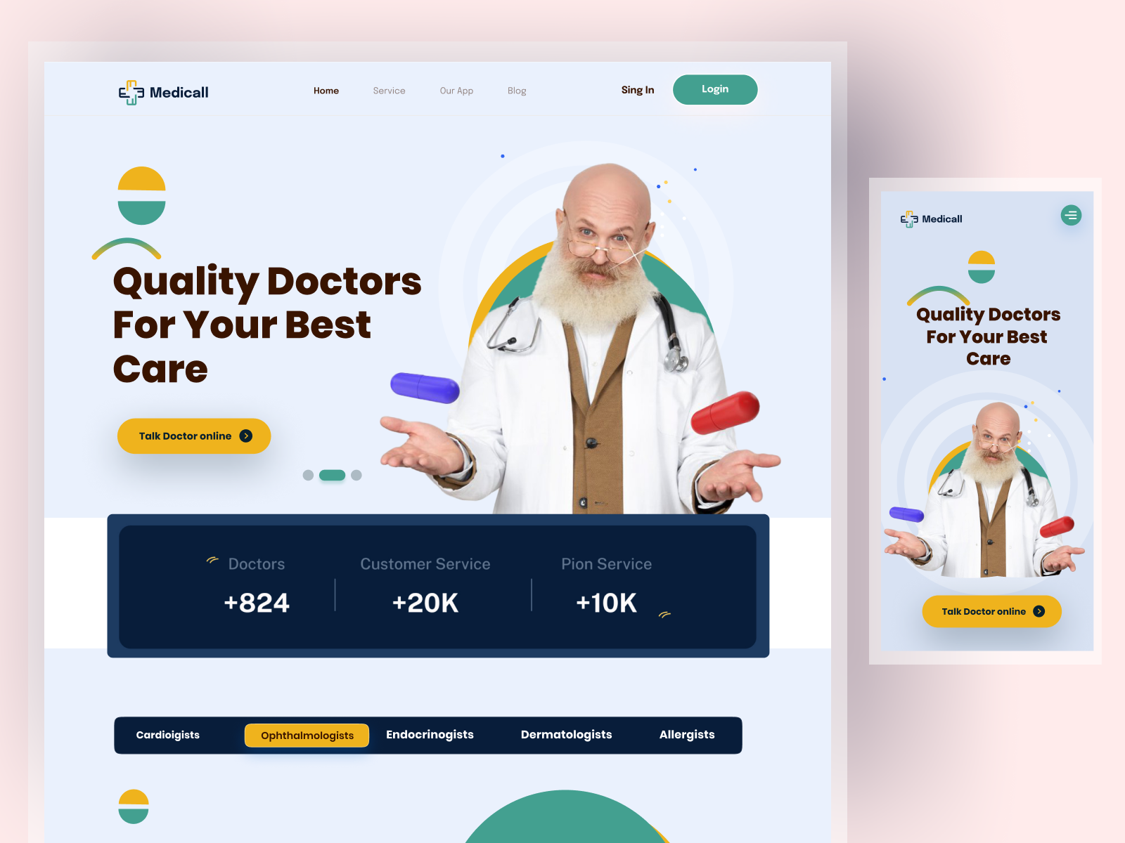 Online Doctors Booking Website by Abu Bokkor Siddik 🔥 on Dribbble