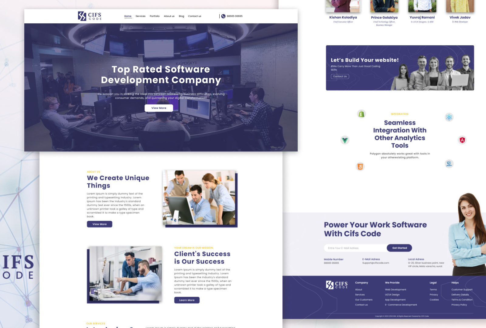 IT Website UI design by Graphic Spott on Dribbble