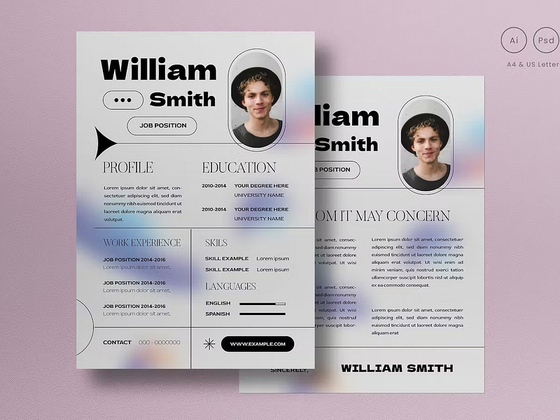 Browse thousands of Simple Cv images for design inspiration | Dribbble