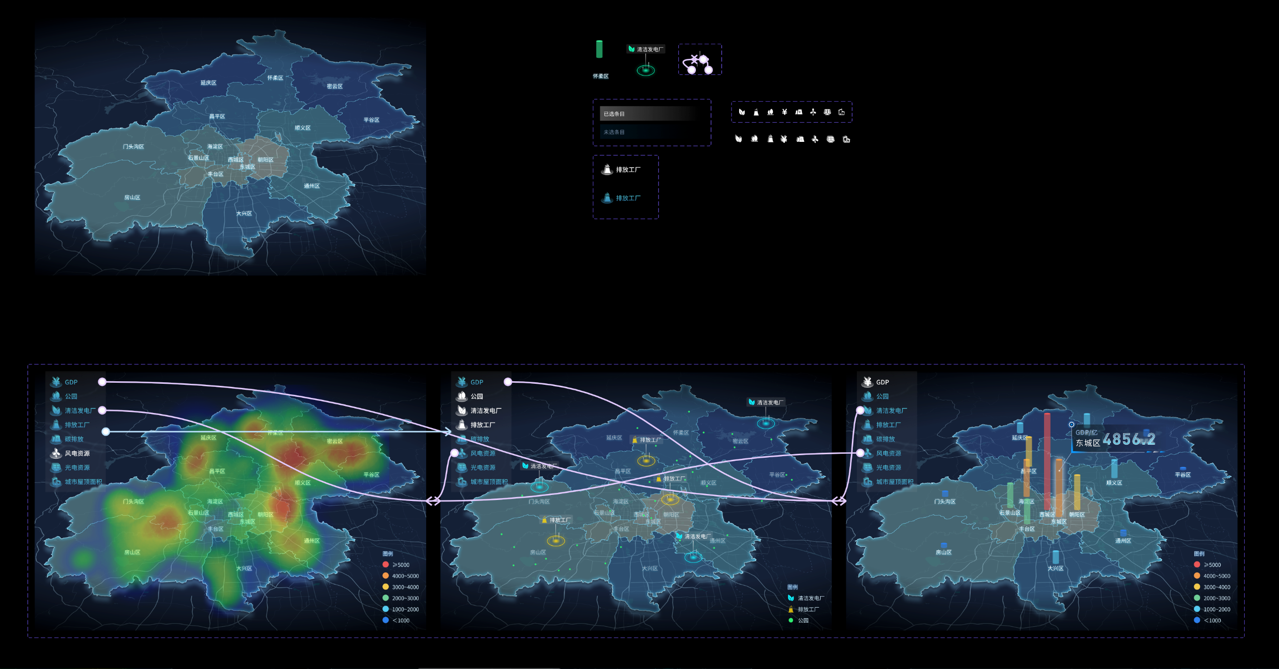 Figma prototype：The dynamic effect on the big screen by Amy Yangtze on ...
