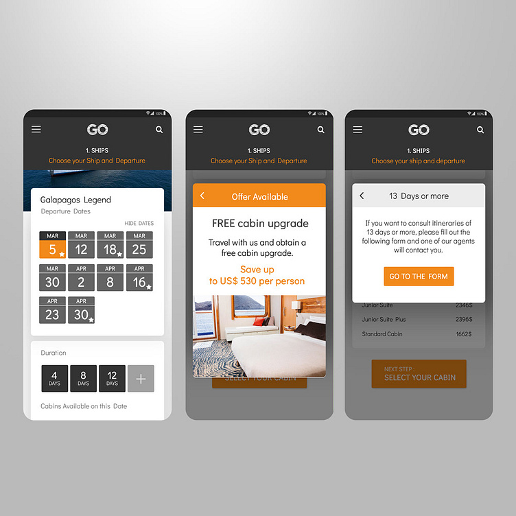 Go Galapagos Mobile Quotation System by Loidin Nazareno on Dribbble