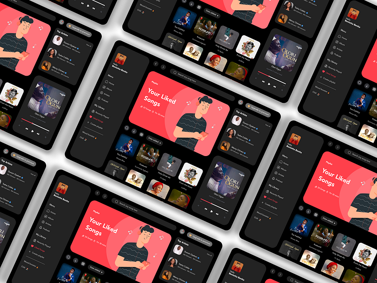 Music Dashboard by Beniotta Benita on Dribbble