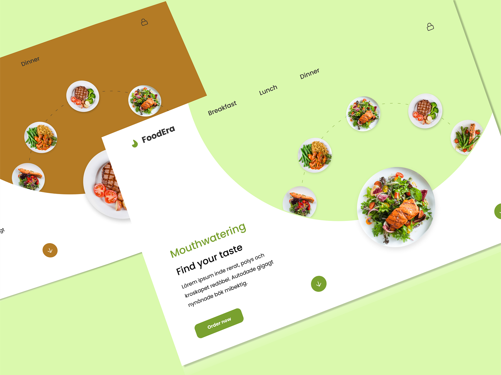 FoodEra website UI by Shaher Bano on Dribbble