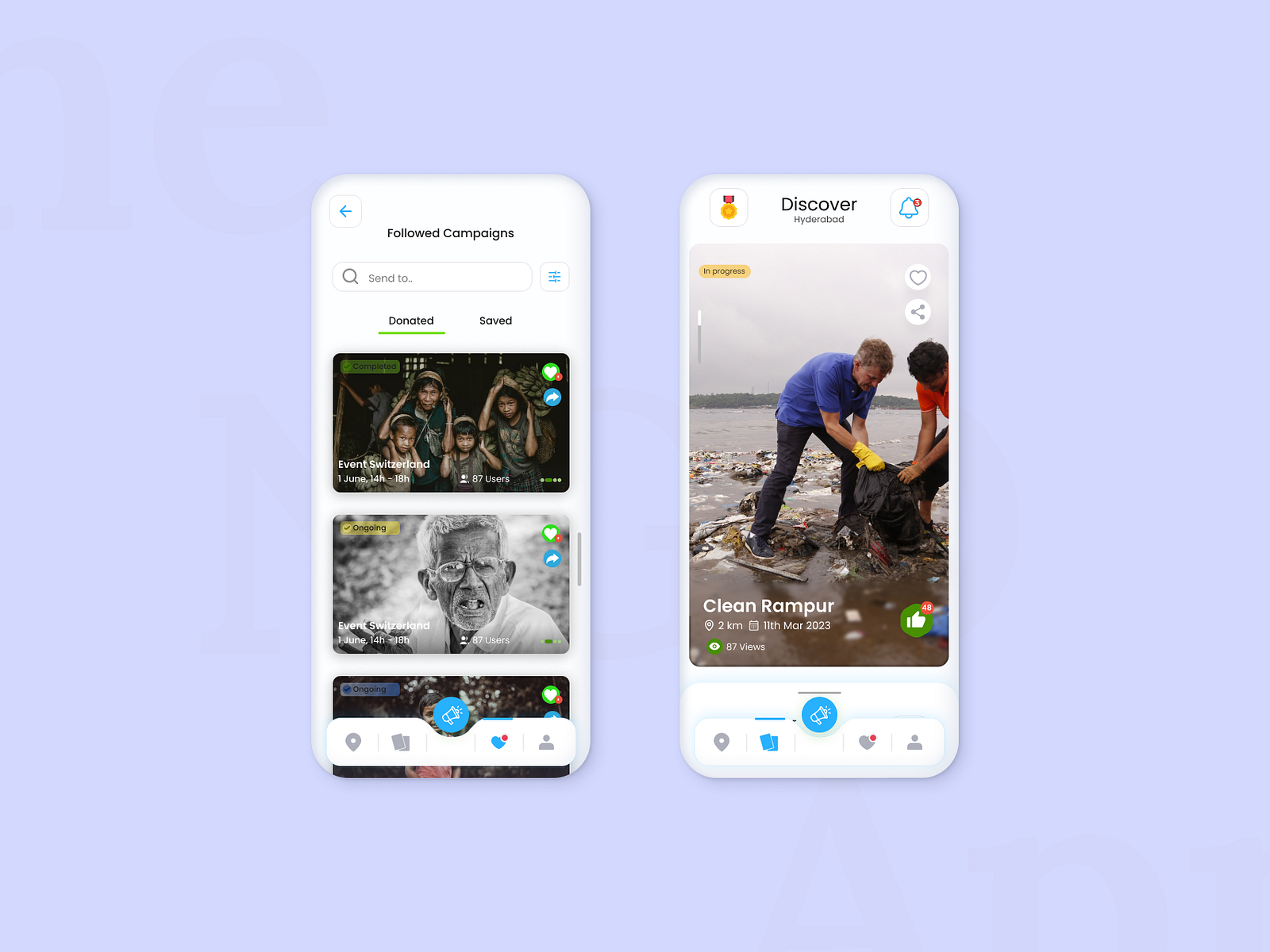 The NGO App by Vyshnav P K on Dribbble