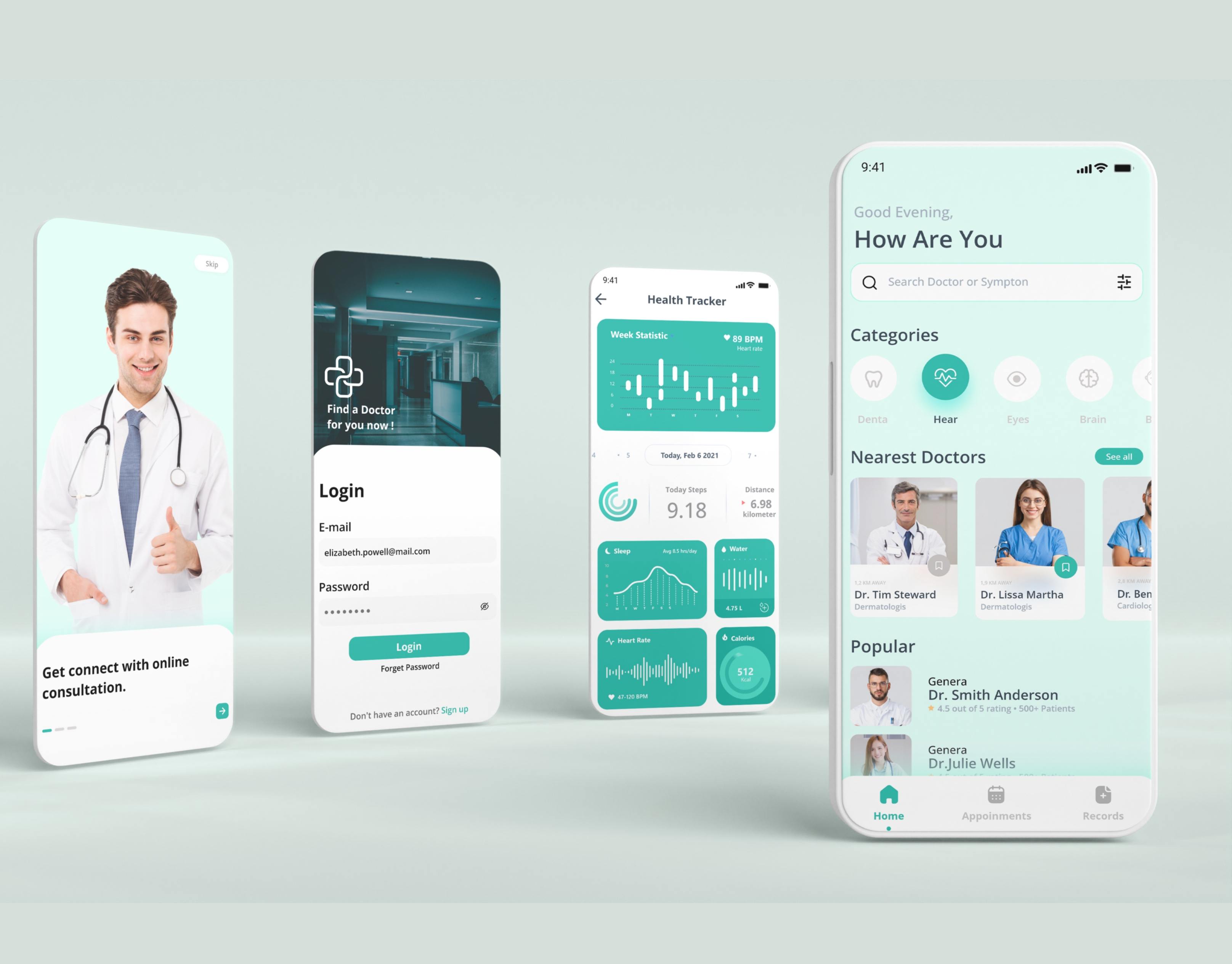 Health App UI Design. by Aamir Rehman on Dribbble