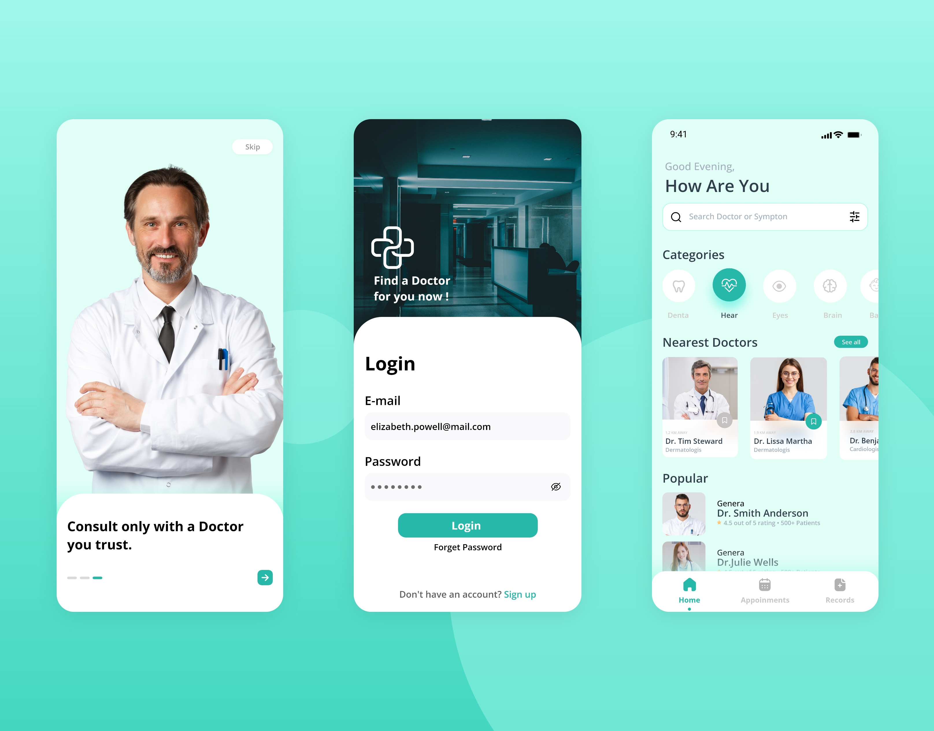 Health App UI Design. by Aamir Rehman on Dribbble