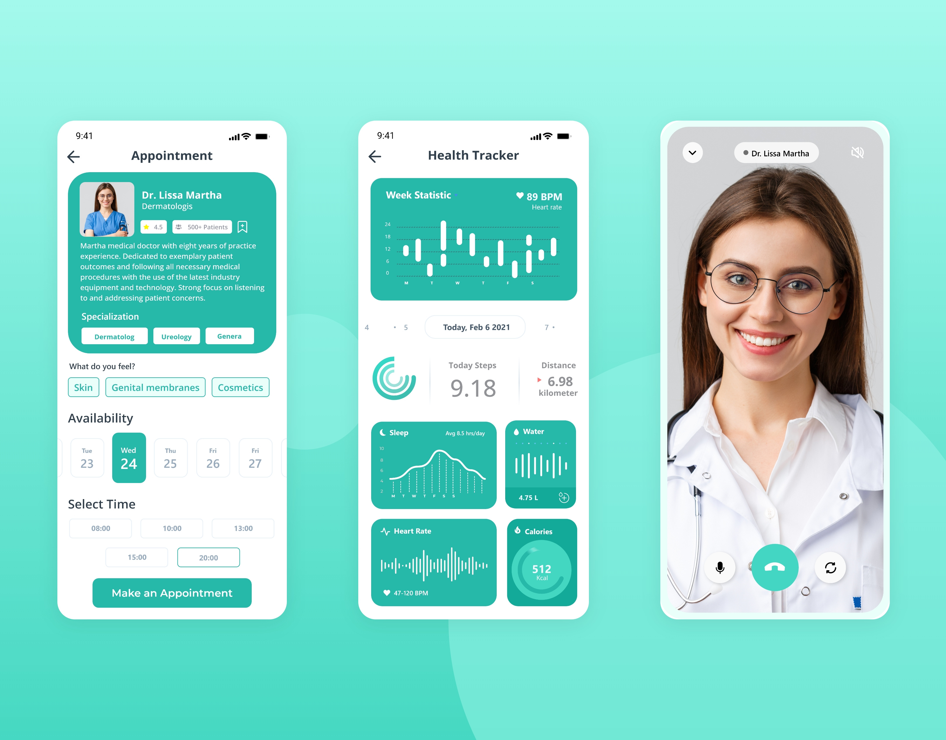 Health App UI Design. by Aamir Rehman on Dribbble