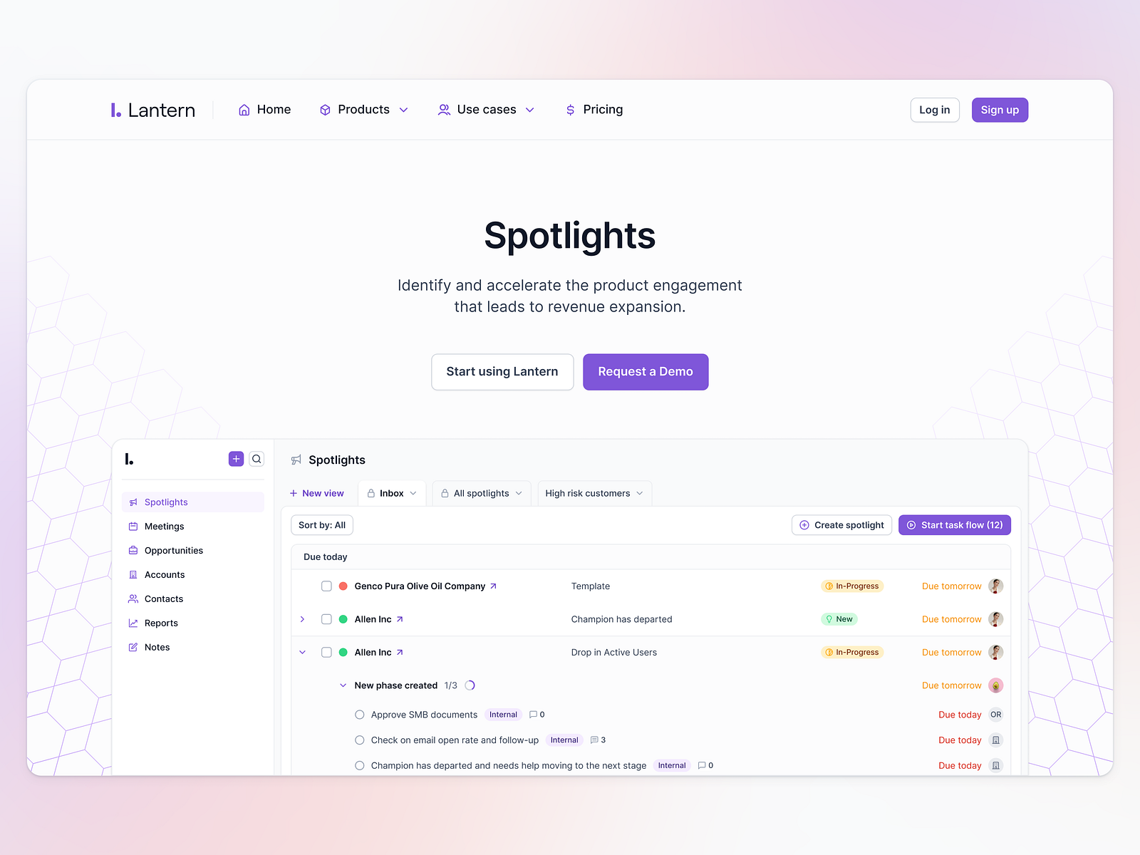 Spotlights (website landing page) by Eugen Eşanu on Dribbble