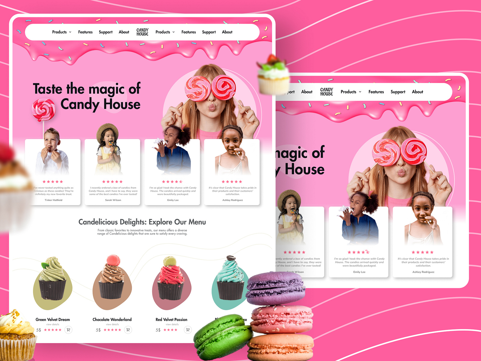 Candy and Sweet Website - Candy House by Deepak on Dribbble