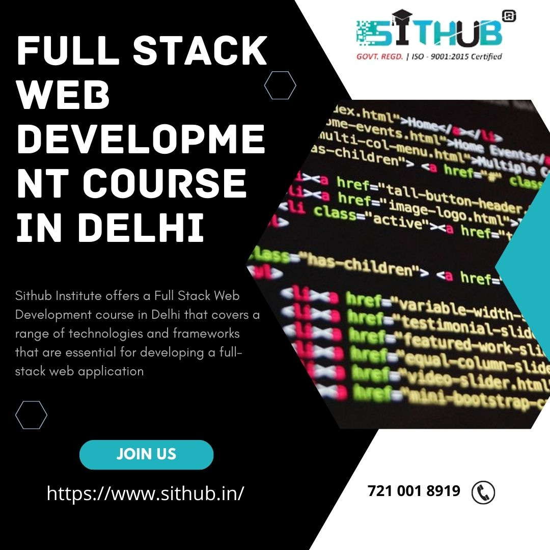 Full Stack Web Development course in Delhi by Sit Hub on Dribbble