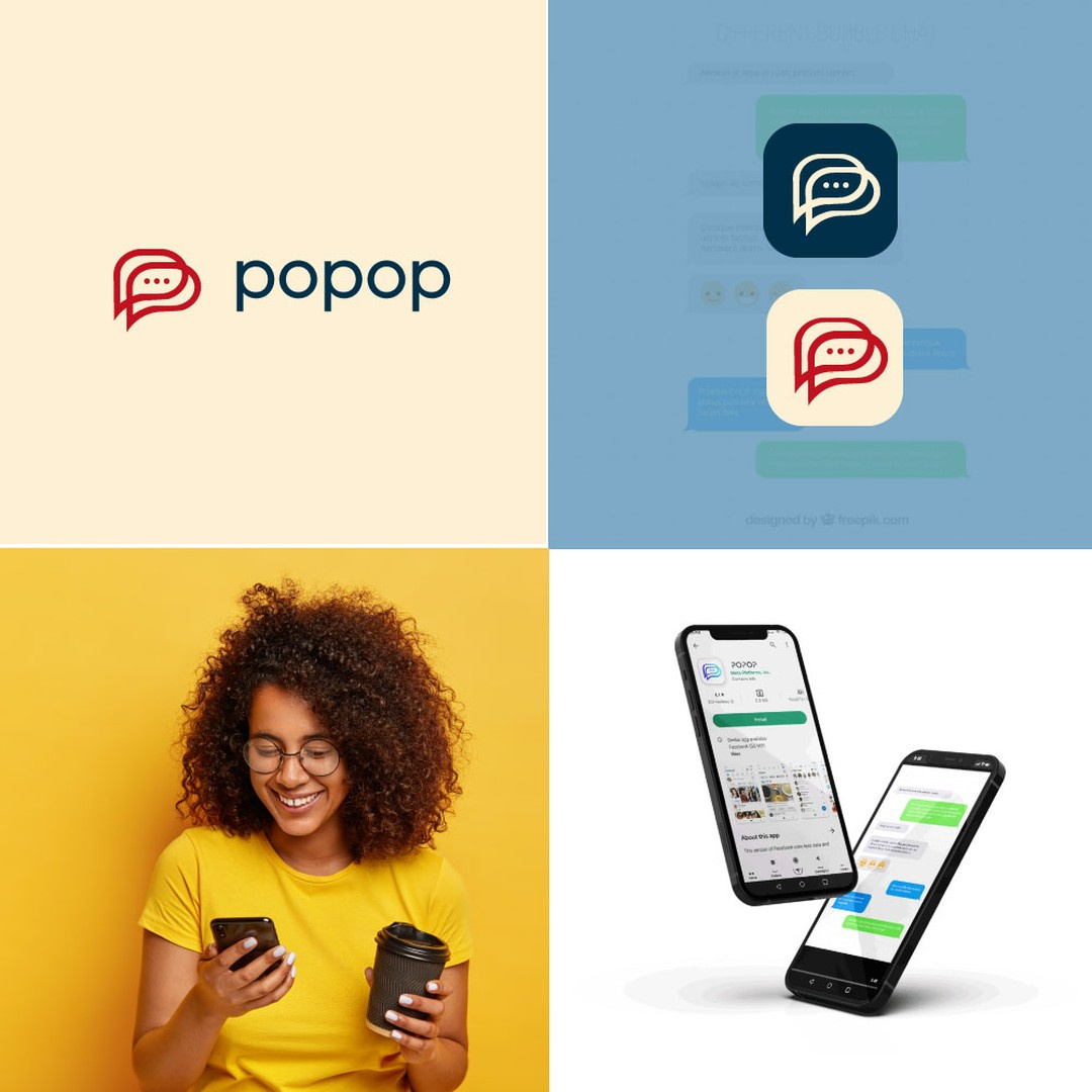 Brand Identity Design POPOP by Muqadas Nawaz on Dribbble