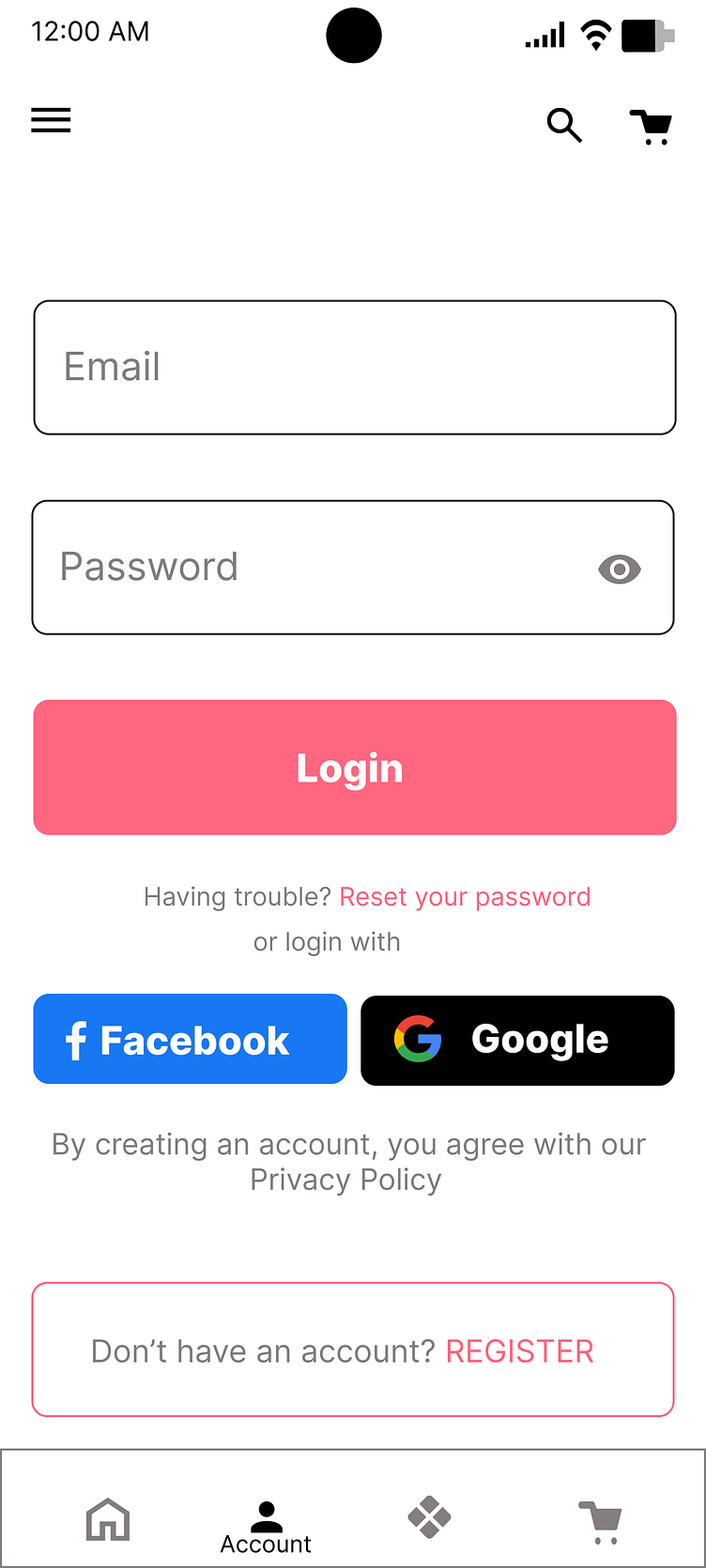 Log in Interface by Satish Kumar on Dribbble