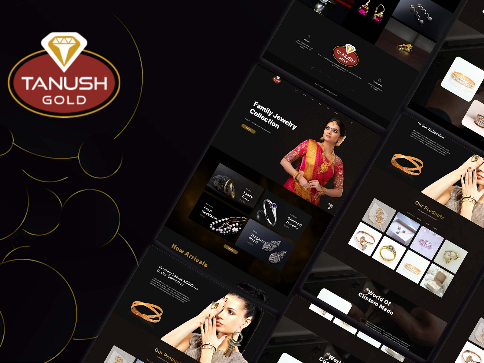 Gold Jewelry Website Design by Starline Infotech on Dribbble