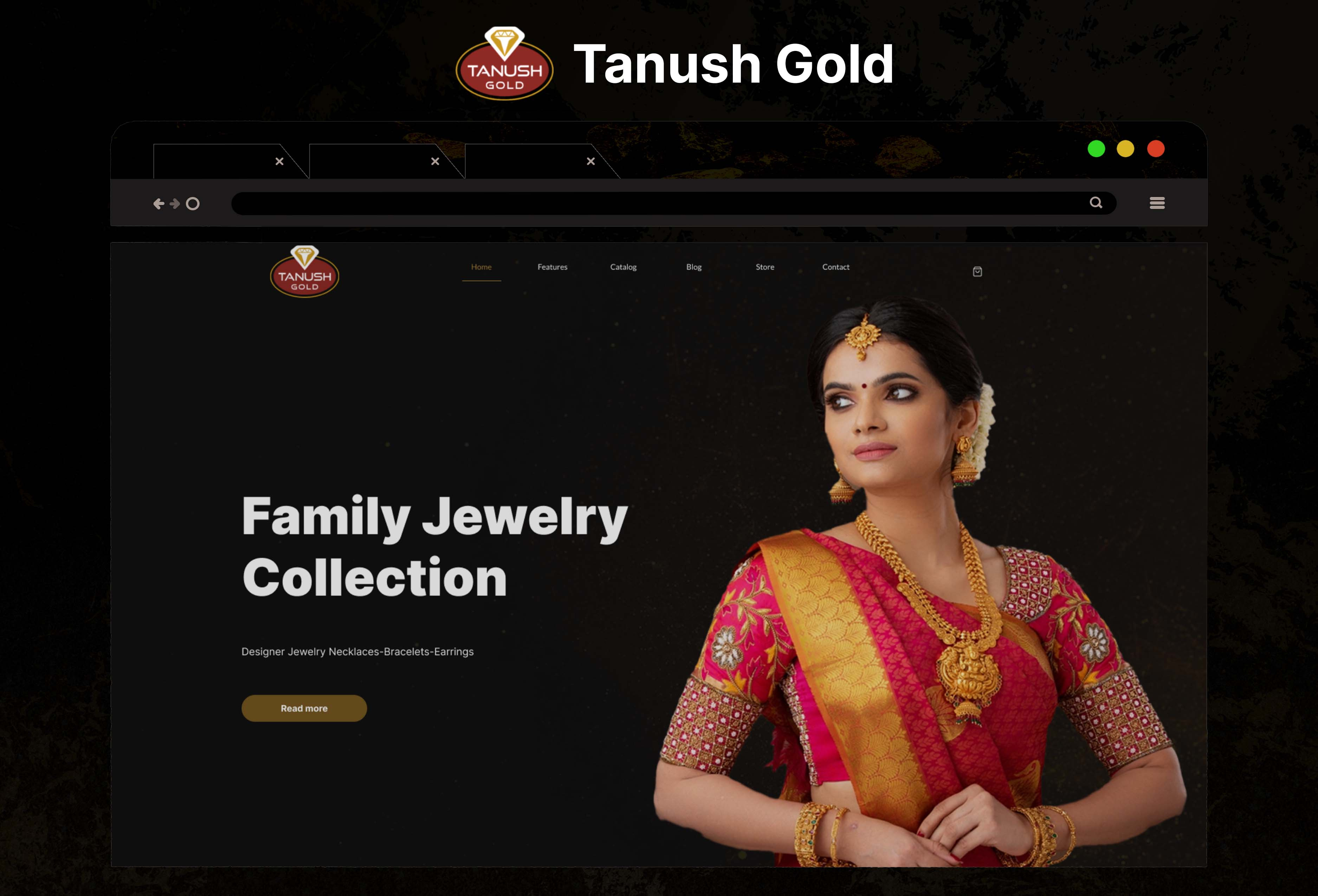 Gold Jewelry Website Design by Starline Infotech on Dribbble