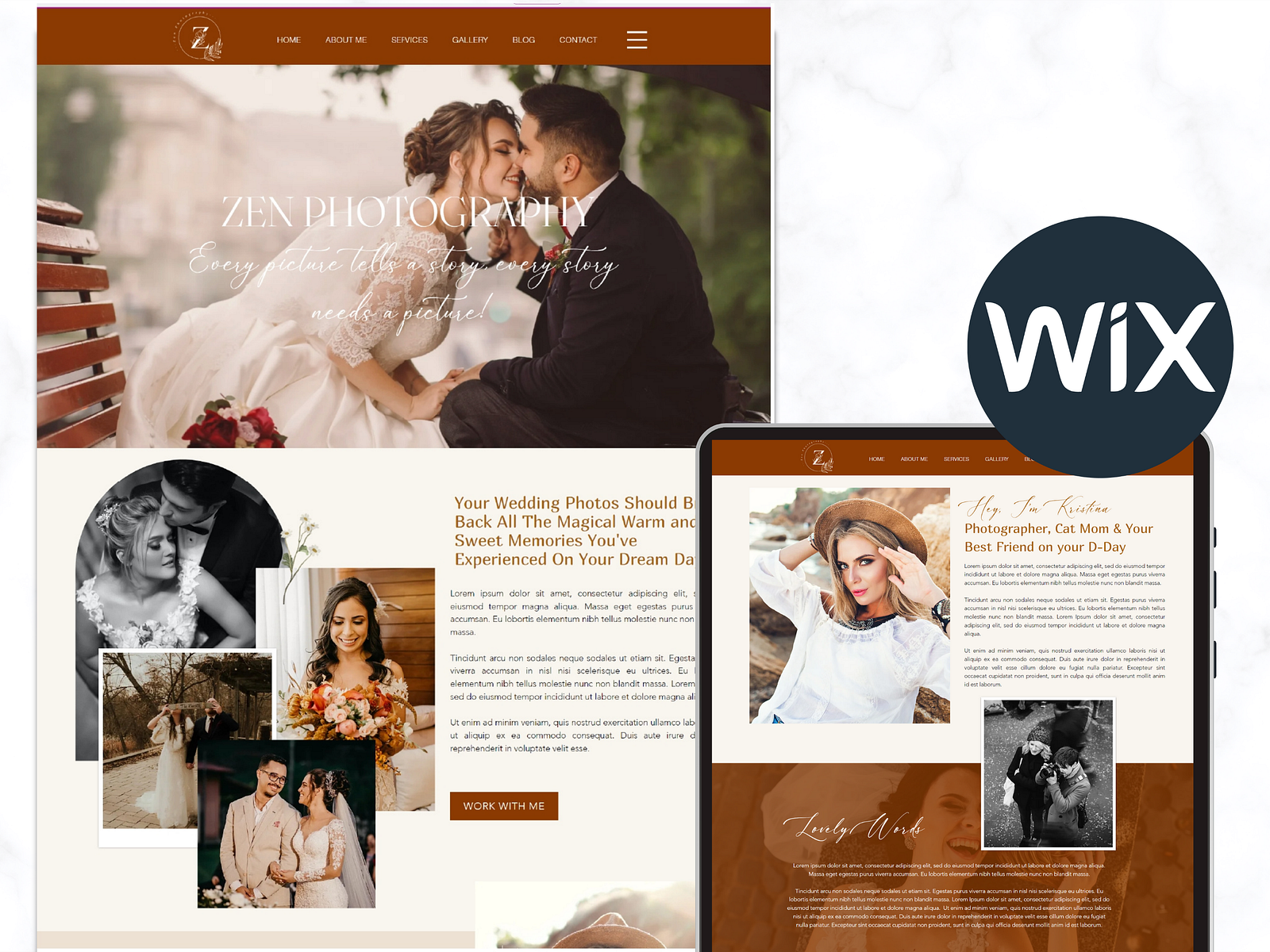 Wix Photographer Website Template by Divya Rajgor on Dribbble