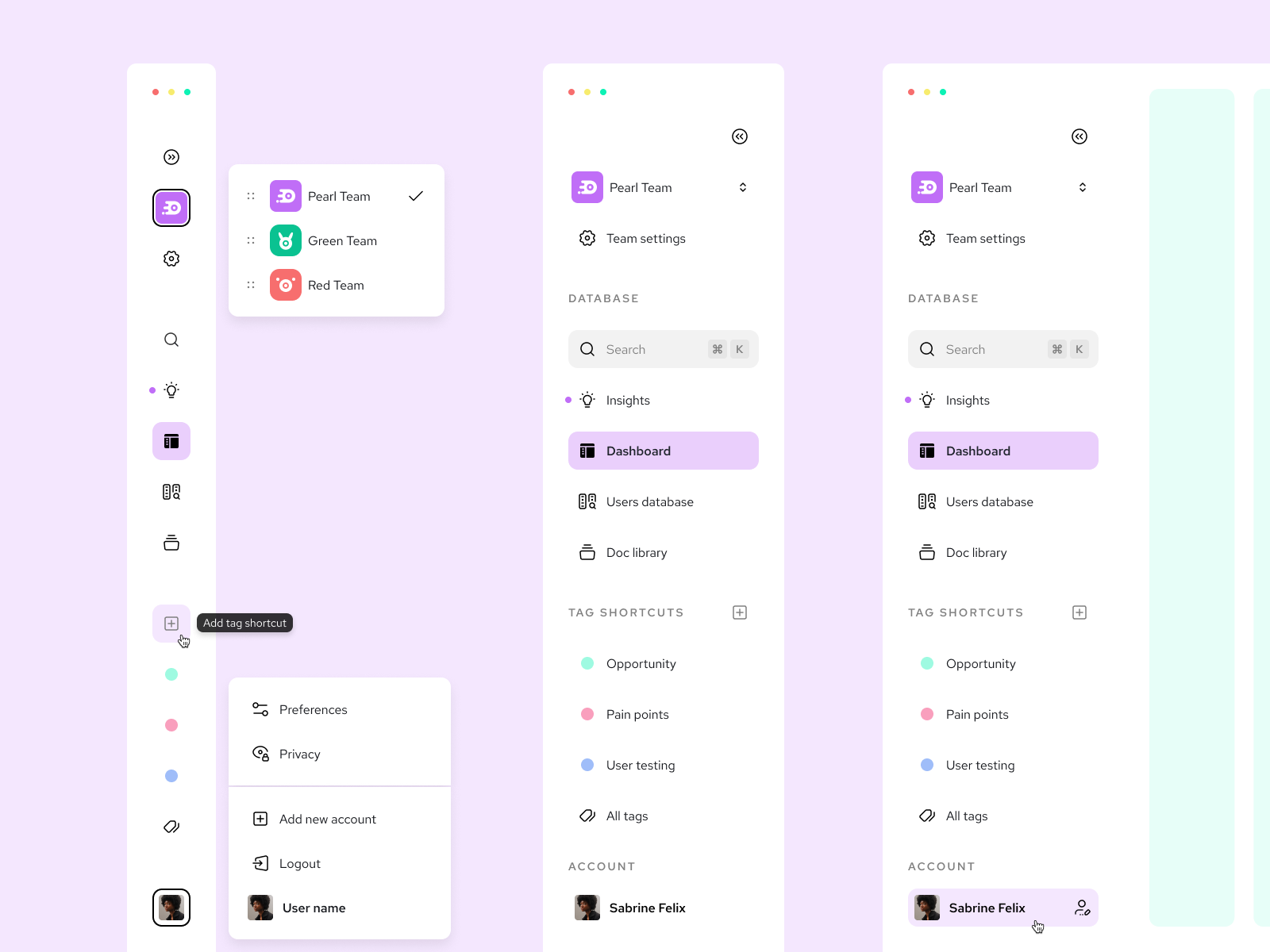 Sidebar Behavior — Grid Exploration by Caio Toko on Dribbble