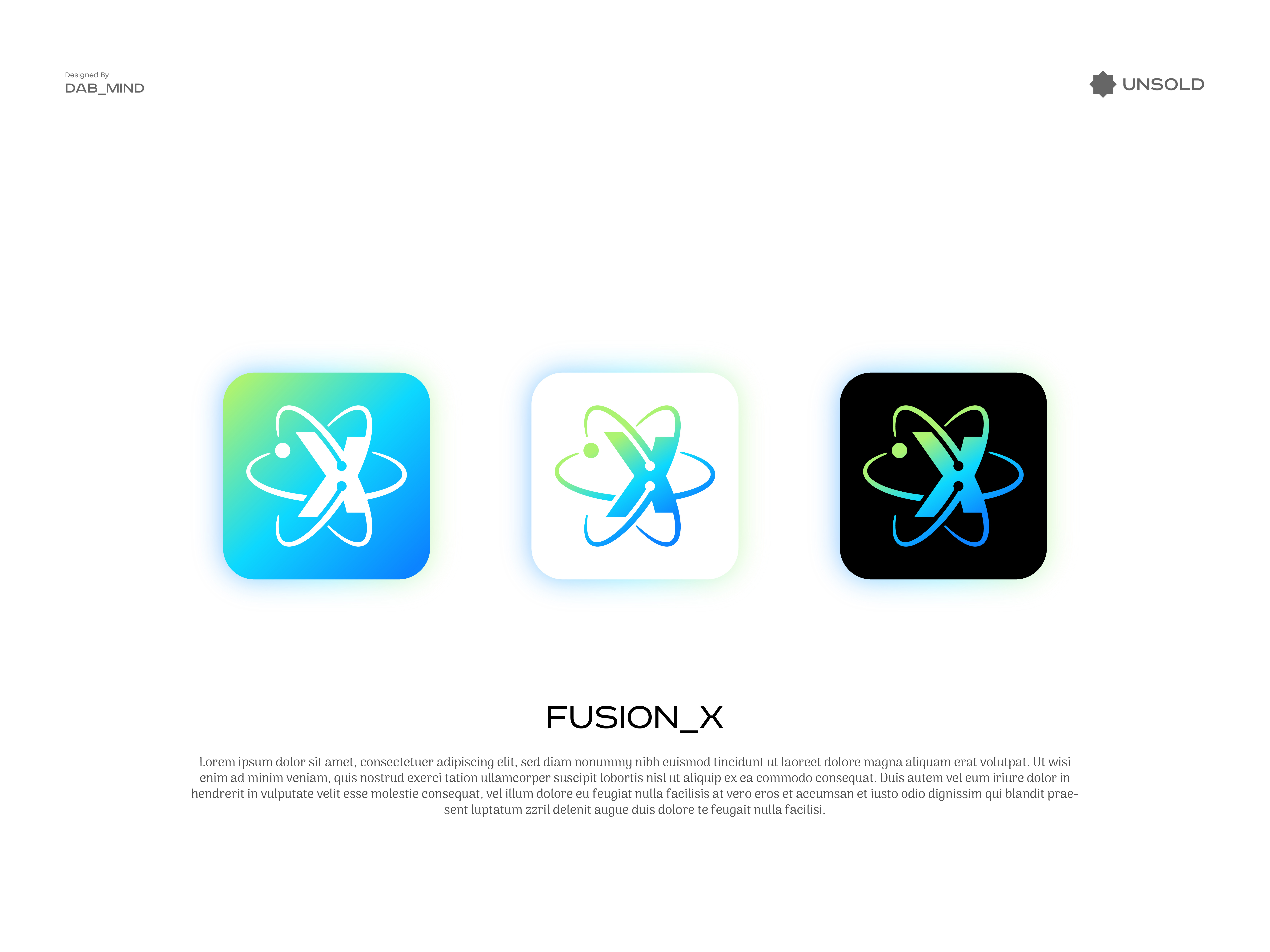 Fusion X Lettermark Logo by Dab Mind on Dribbble