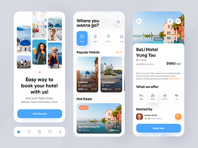 Hotel Booking App by Rakib Kowshar for Orizon: UI/UX Design Agency on ...
