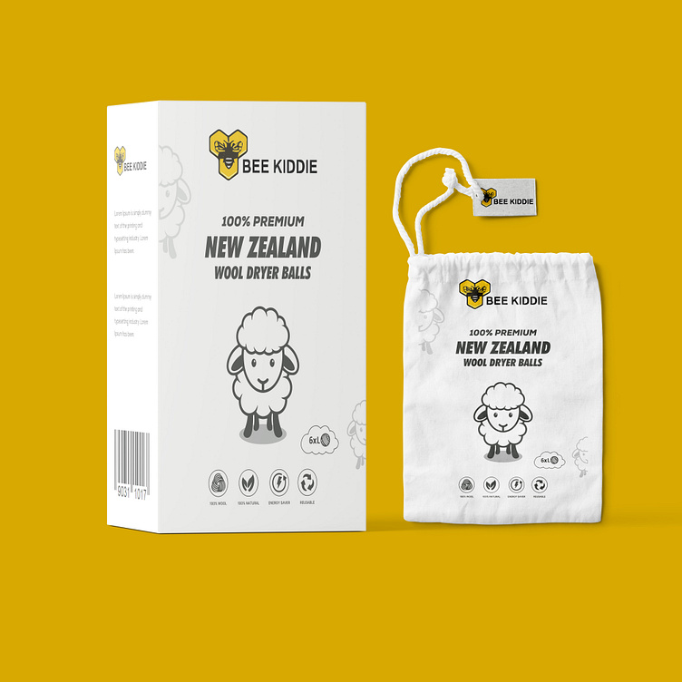 WOOL DRYER BALLS PACKAGING & BAG LABEL DESIGN by U sha ching chak on ...