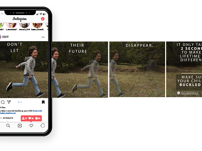 Instagram Safe Driving PSA Ad Concept by Laura Launsby-Higgins on Dribbble