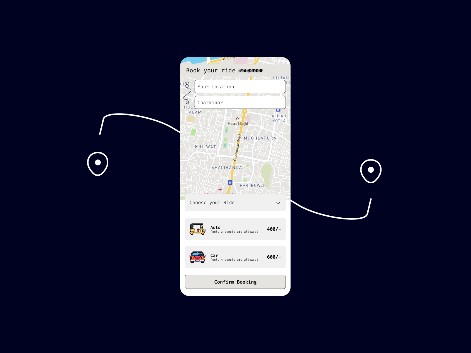 Ride Hailing App Screen by Batchu Thrishna on Dribbble
