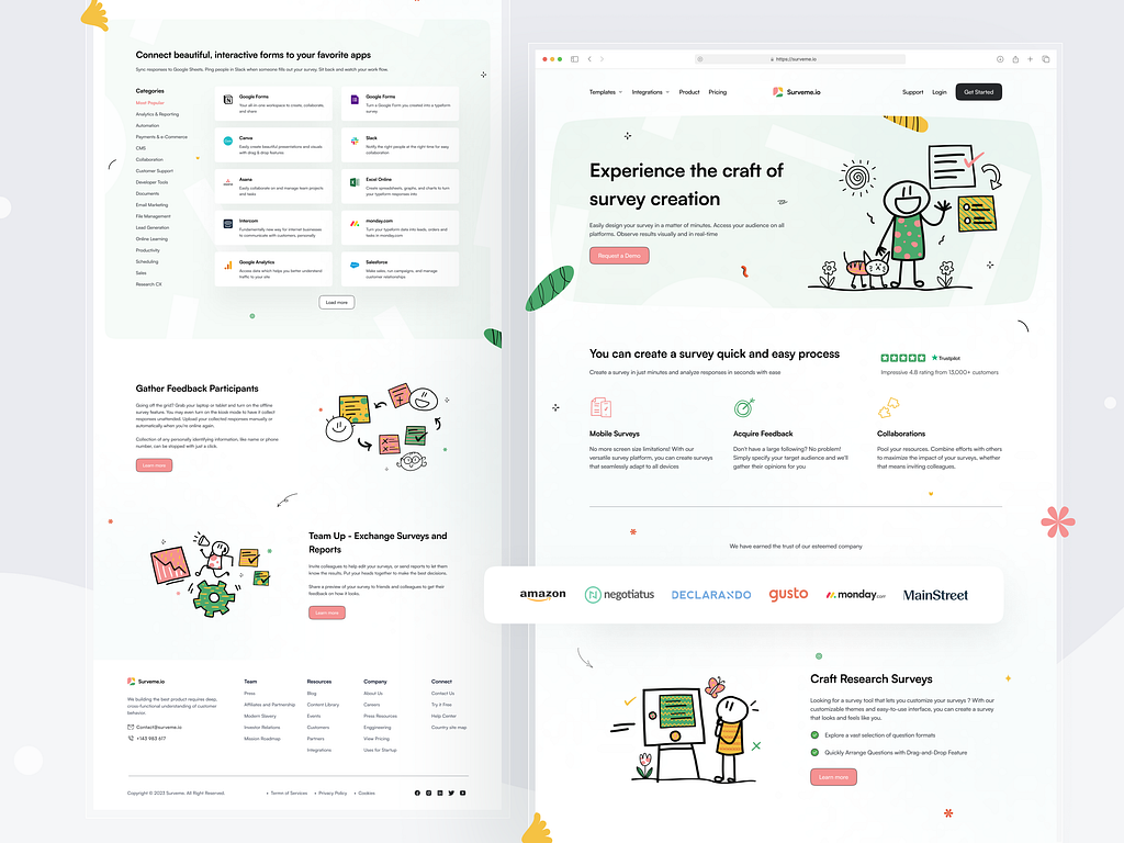 Online Survey Tools by Pelorous on Dribbble