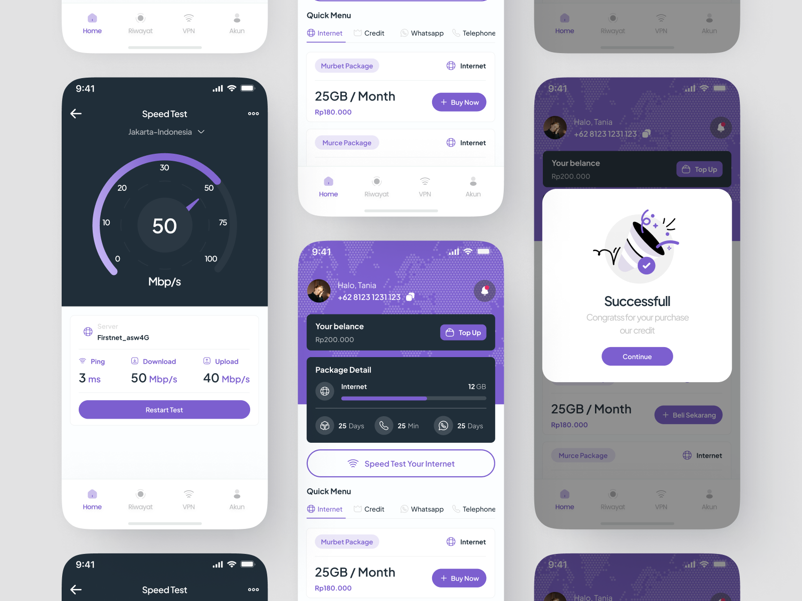 Inet One - Internet Provider by Habibi 🤖 for Kretya Studio on Dribbble