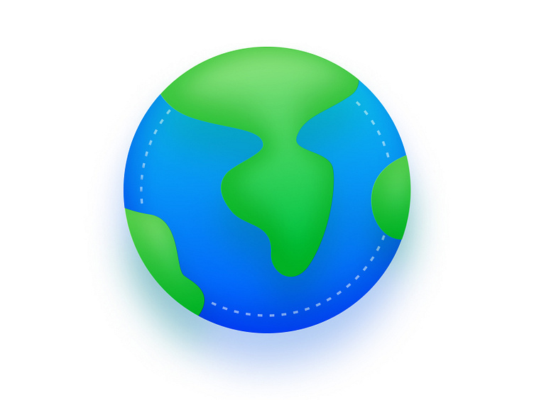3D Earth Icon by Kamrun Nahar on Dribbble