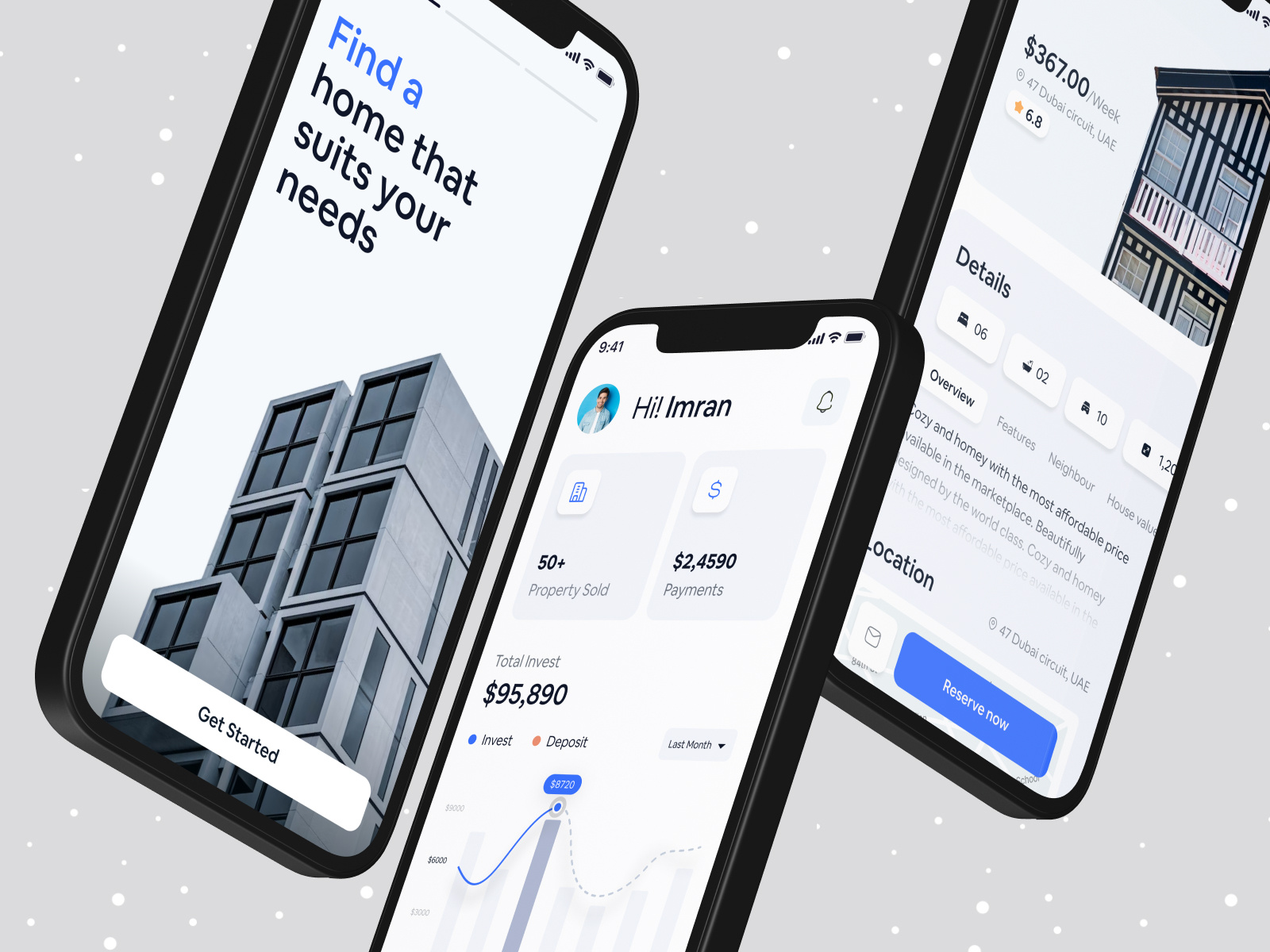 Real Estate Management App UI by Ofspace UX/UI on Dribbble
