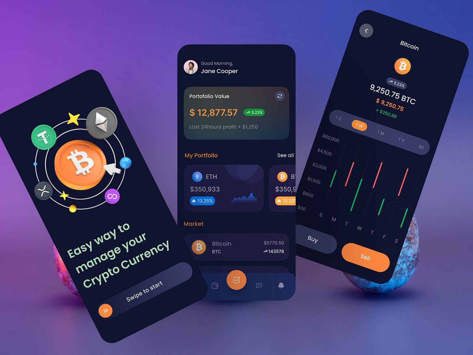Crypto Wallet Mobile App by Nazmul Hasan for Nooktiva - UX/UI Design ...