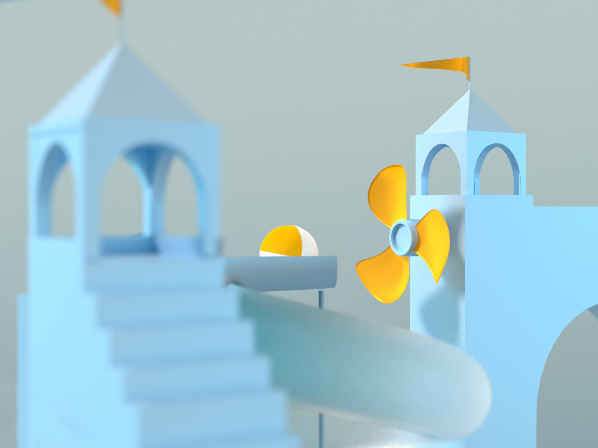 3D Loop Playful Ball by mohammad daneshmand for Design Squad on Dribbble